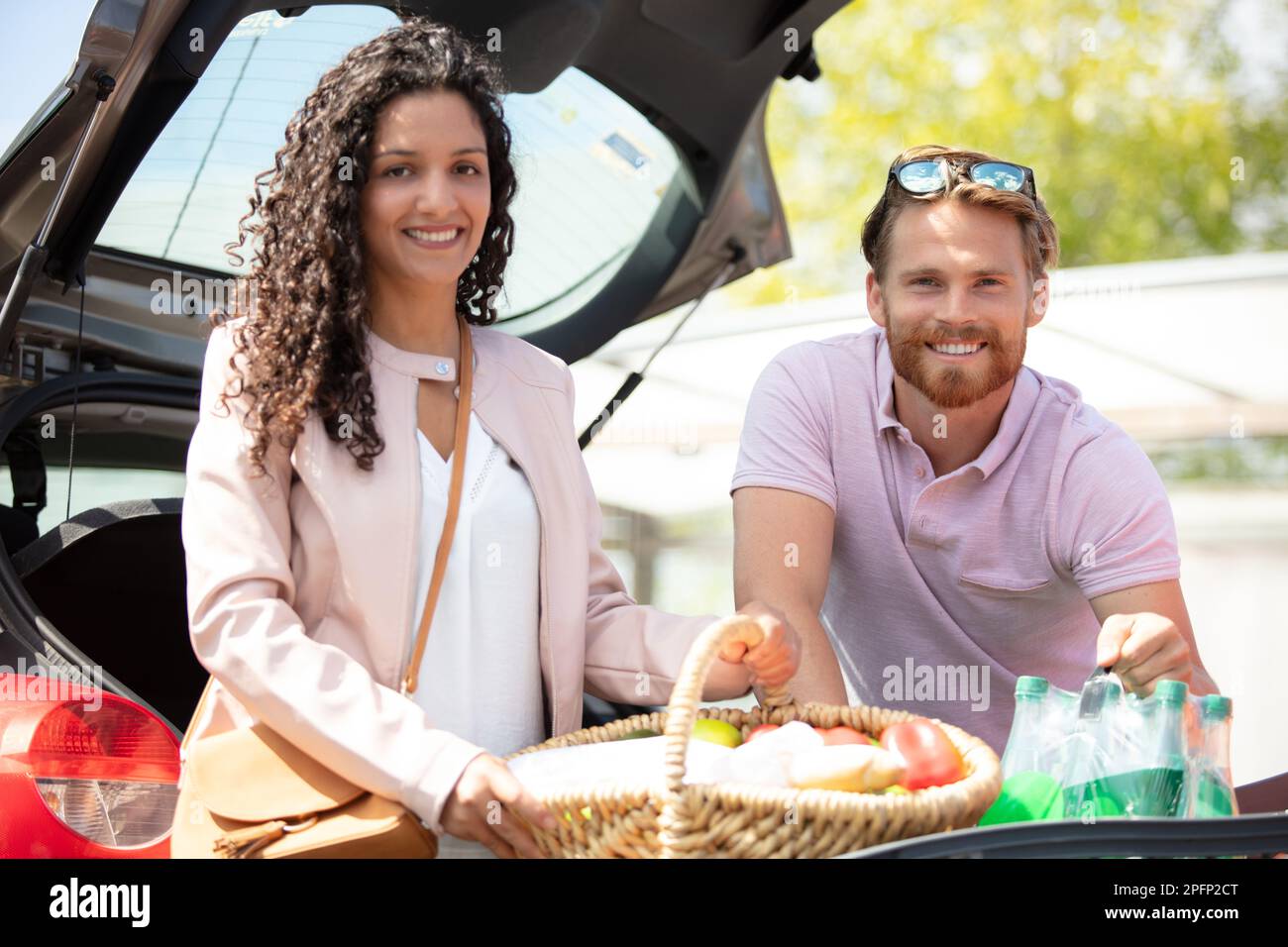 Family going picnic in hi-res stock photography and images - Alamy