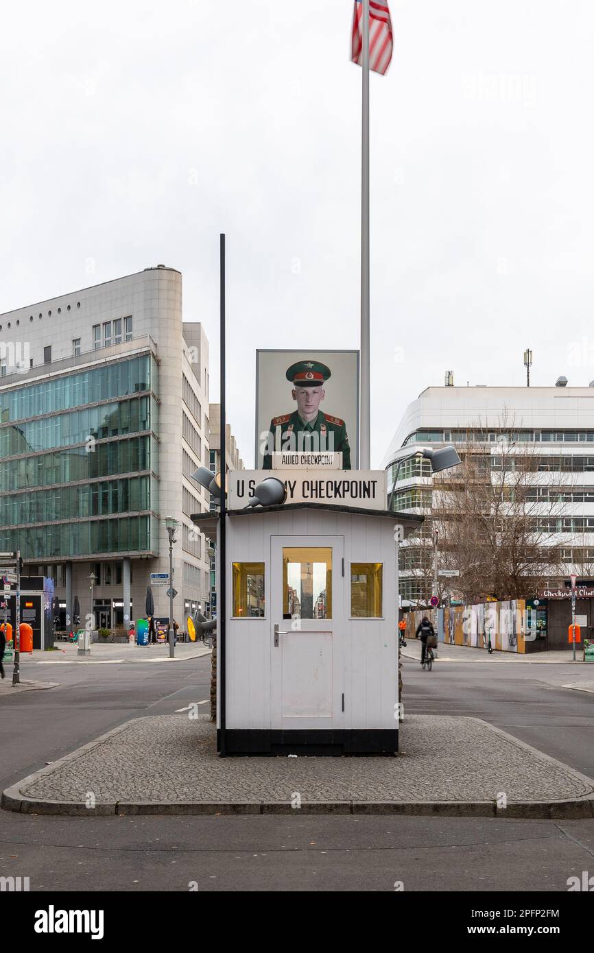Checkpoint Charlie was the best-known Berlin Wall crossing point ...