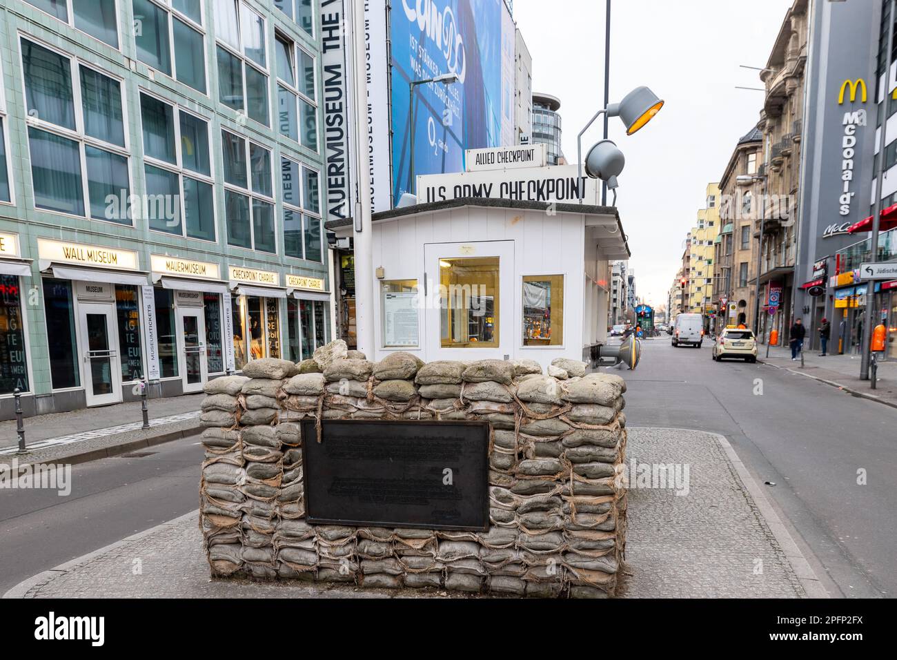 Checkpoint Charlie was the best-known Berlin Wall crossing point ...