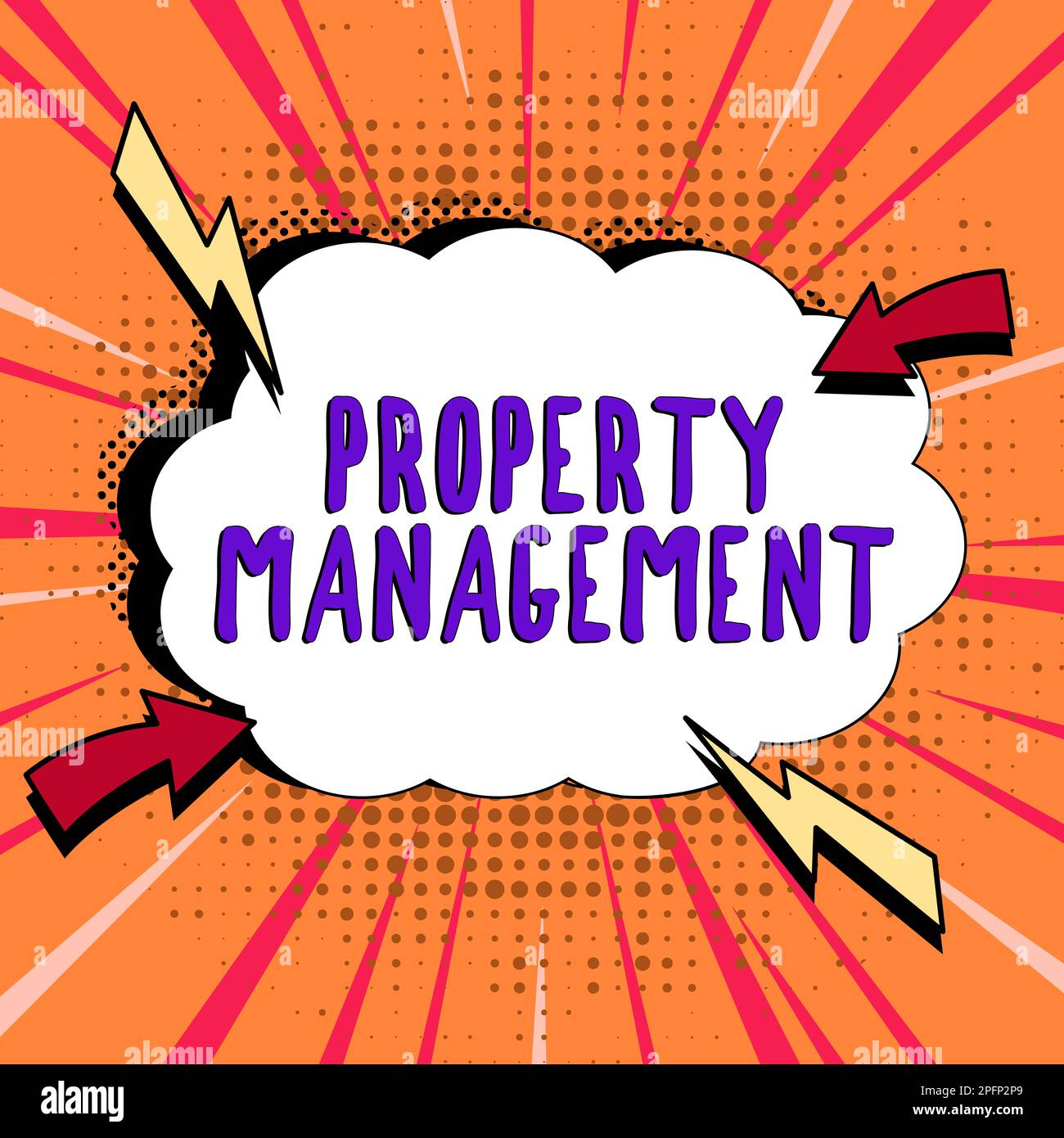 Hand writing sign Property Management. Business concept Overseeing of ...