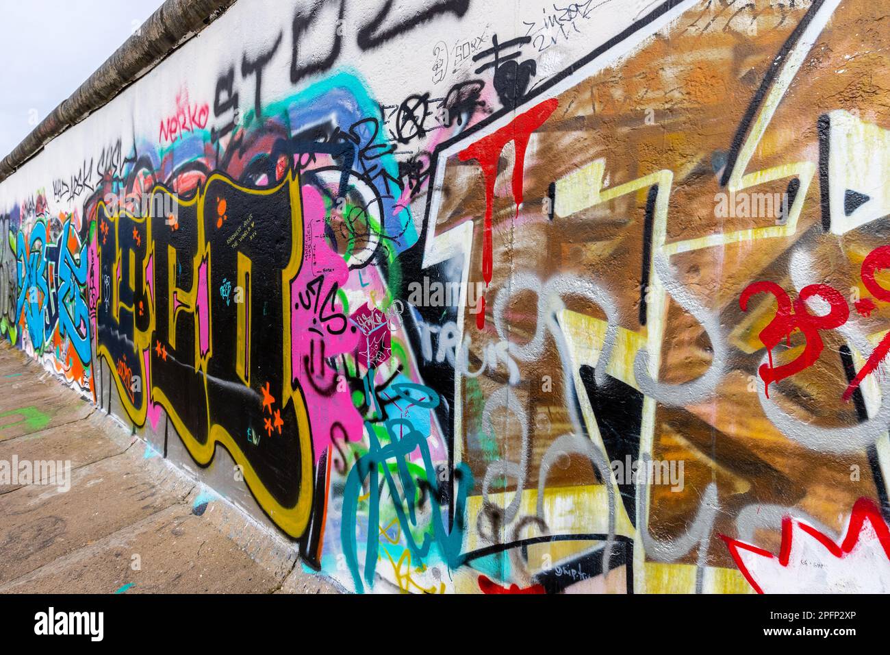 The East Side Gallery memorial in Berlin-Friedrichshain is a permanent ...