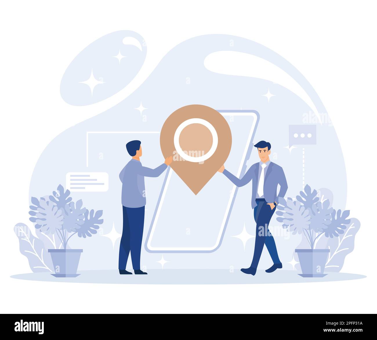 Sales and SEO digital strategy concept, local search optimization ...