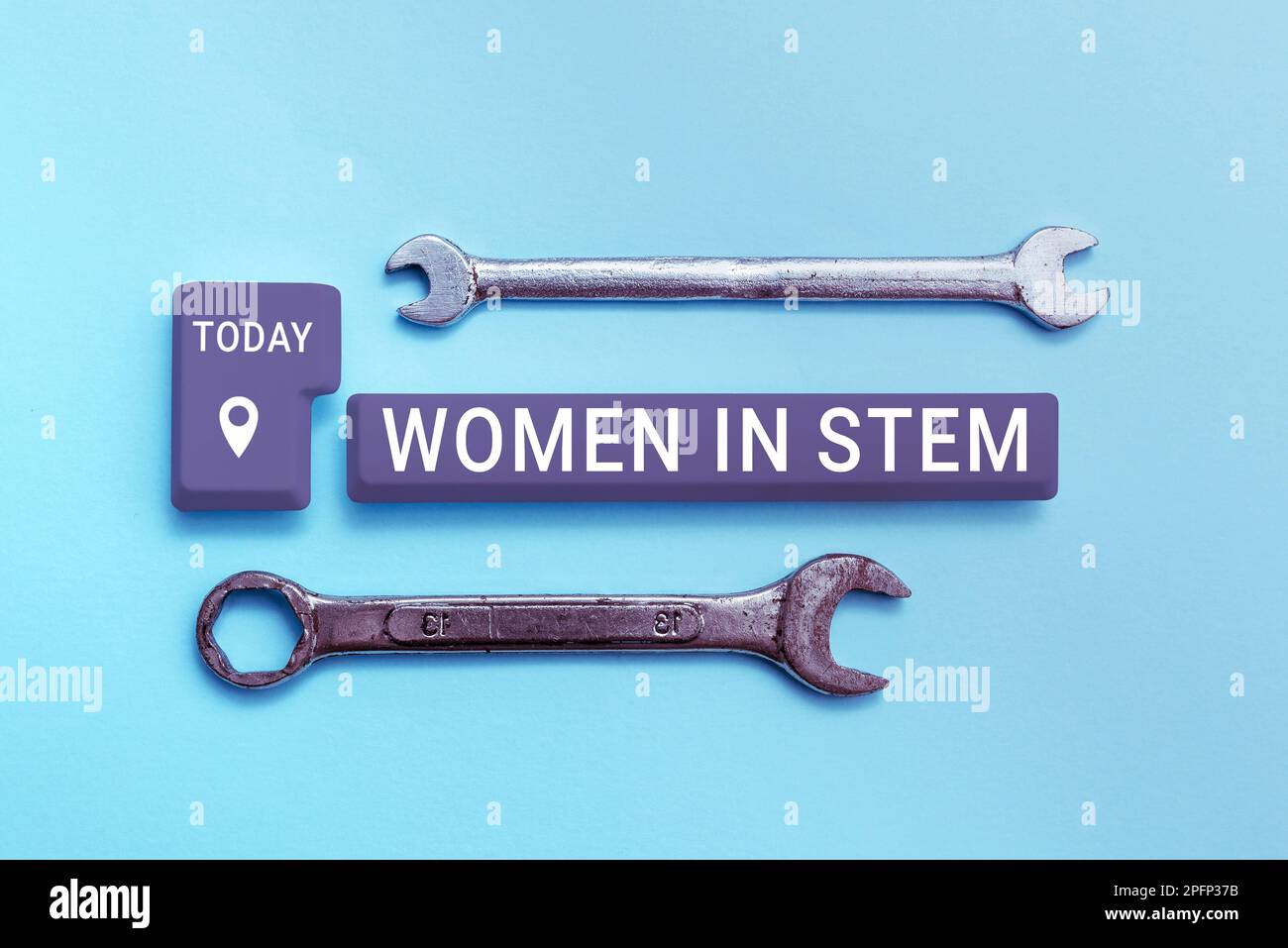 Text caption presenting Women In Stem. Business showcase Science ...