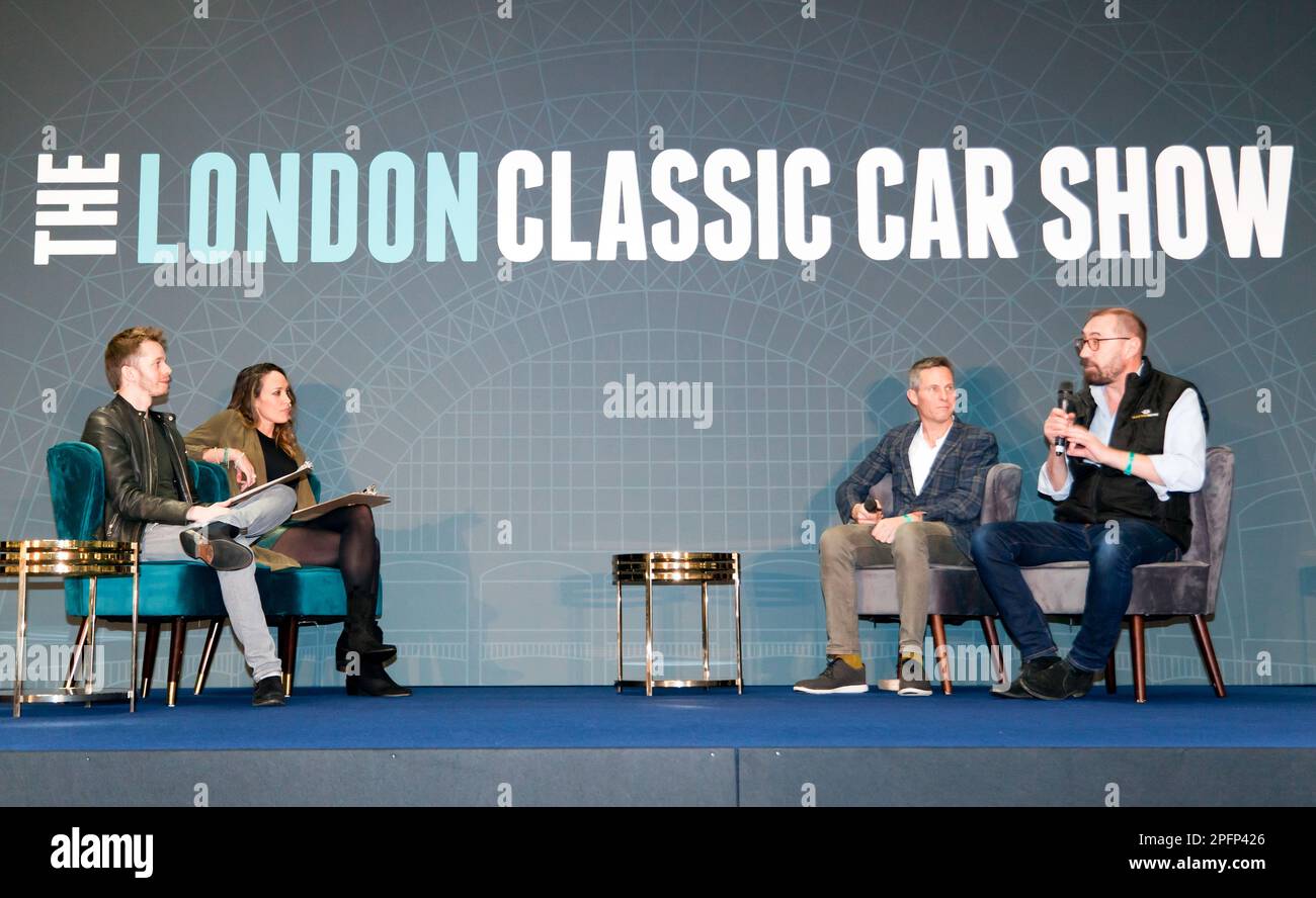 Alex Brundle and Alexandra Legouix on the Main Stage, discussing the ...