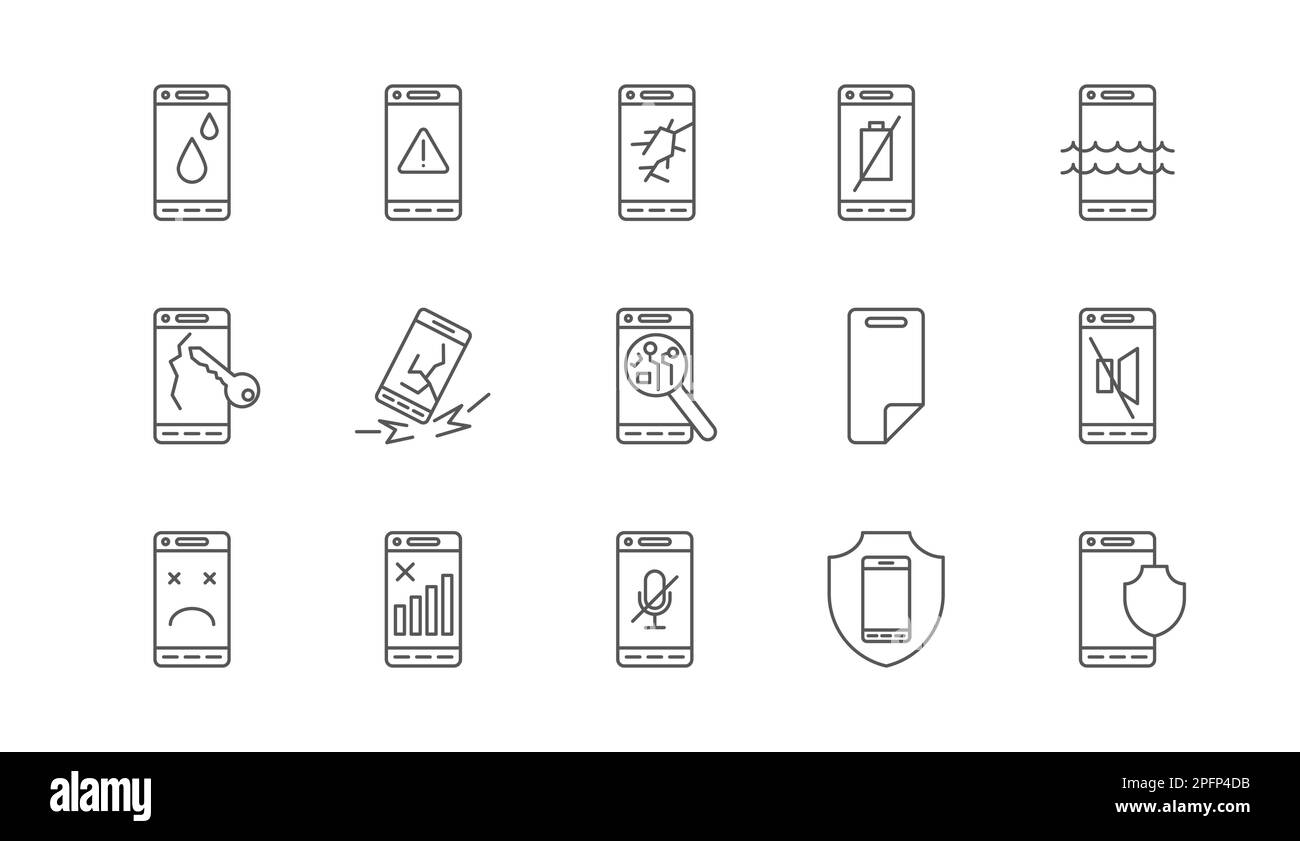 Broken cases Stock Vector Images - Alamy