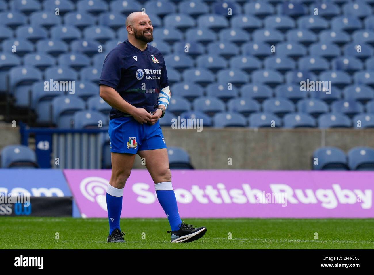 Federico Zani of Italy during the 2023 Guinness 6 Nations match ...