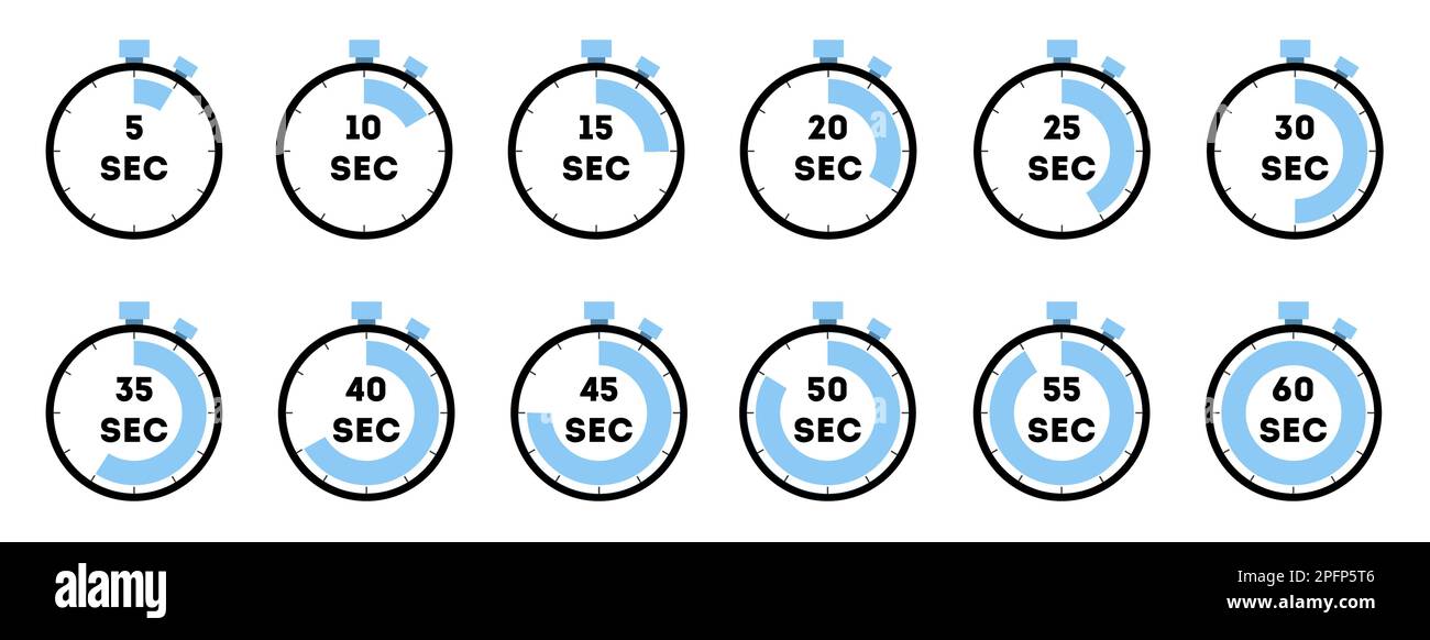 Set clock, alarm, watch, stopwatch Stock Vector Image & Art - Alamy