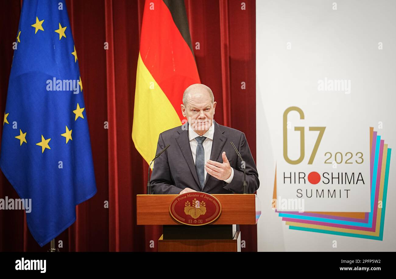 Tokio, Japan. 18th Mar, 2023. German Chancellor Olaf Scholz (SPD ...