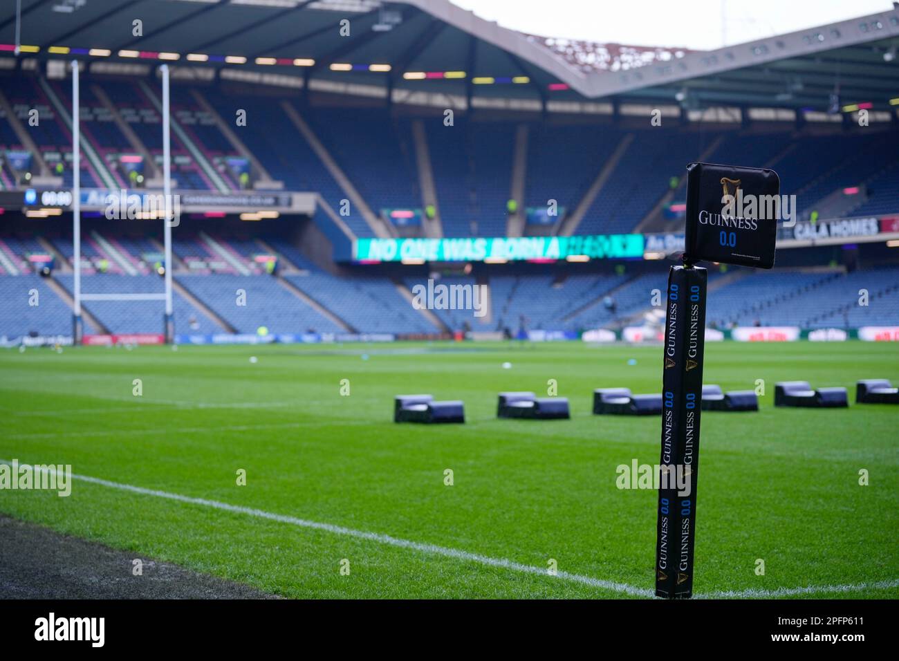 Edinburgh, UK. 18th Mar, 2023. General view of the BT Murrayfield ...