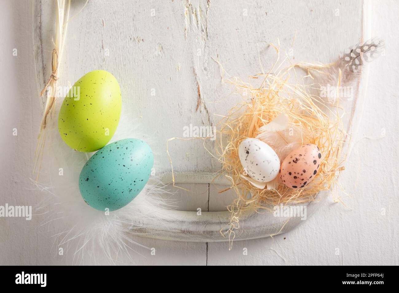 Minimalistic Easter background as a greeting card. Easter background ...