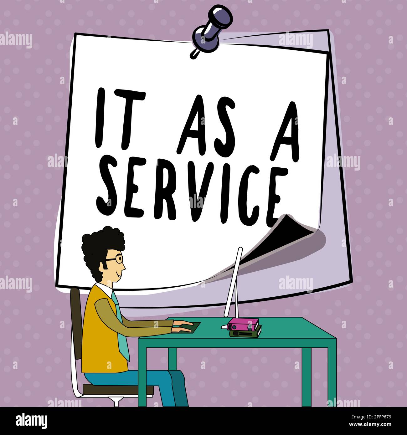 Text showing inspiration It As A Service. Business approach information ...