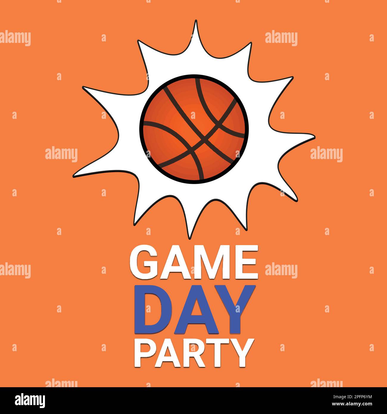March Basketball Madness Game Day Party Concept. Ball for basketball ...