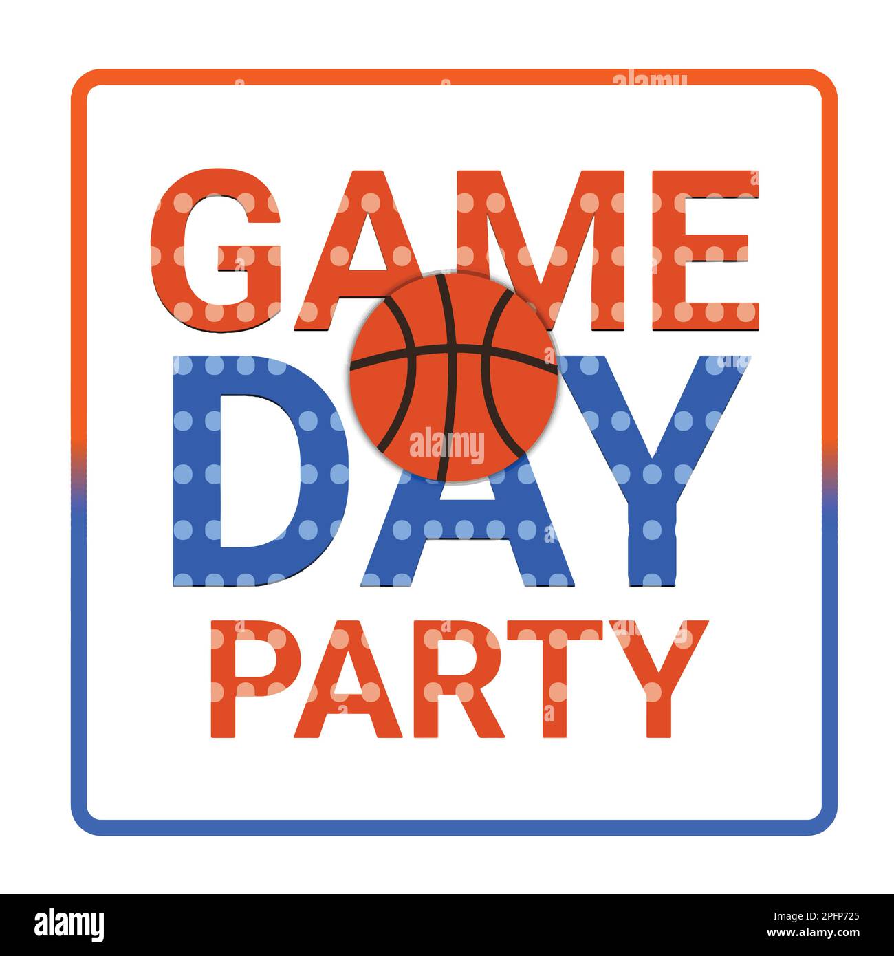 Game Day Party retro pop art banner. Annual Basketball Tournament ...