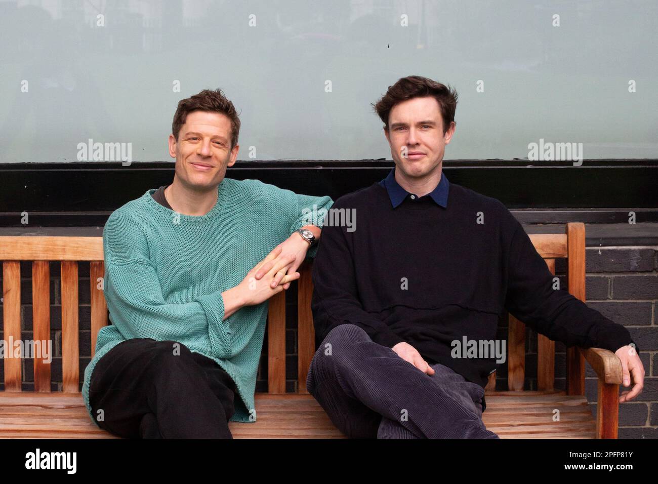 London, UK. March 18, 2023. Actor James Norton and comedian Ed Gamble ...