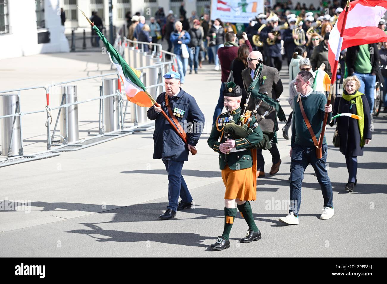 Vienna, Austria. 18th Mar, 2023. St. Patrick’s Day Parade through ...