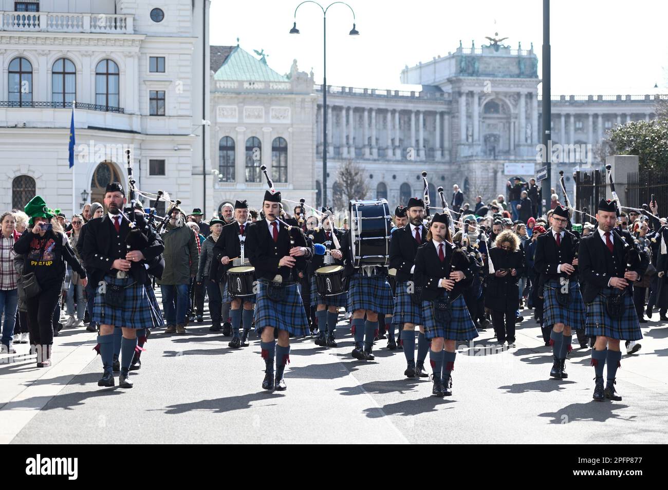 Vienna, Austria. 18th Mar, 2023. St. Patrick’s Day Parade through ...