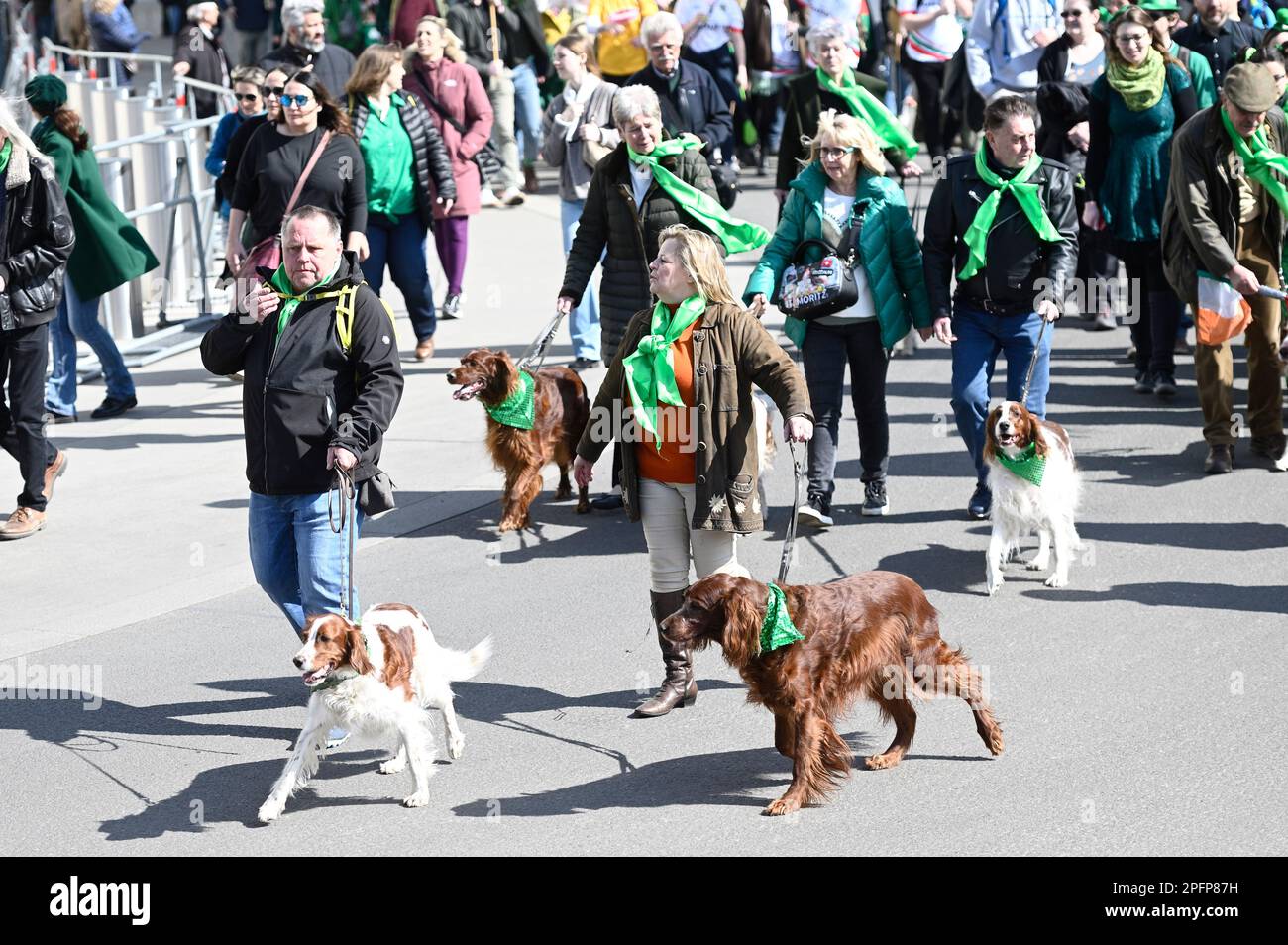 Vienna, Austria. 18th Mar, 2023. St. Patrick’s Day Parade through ...