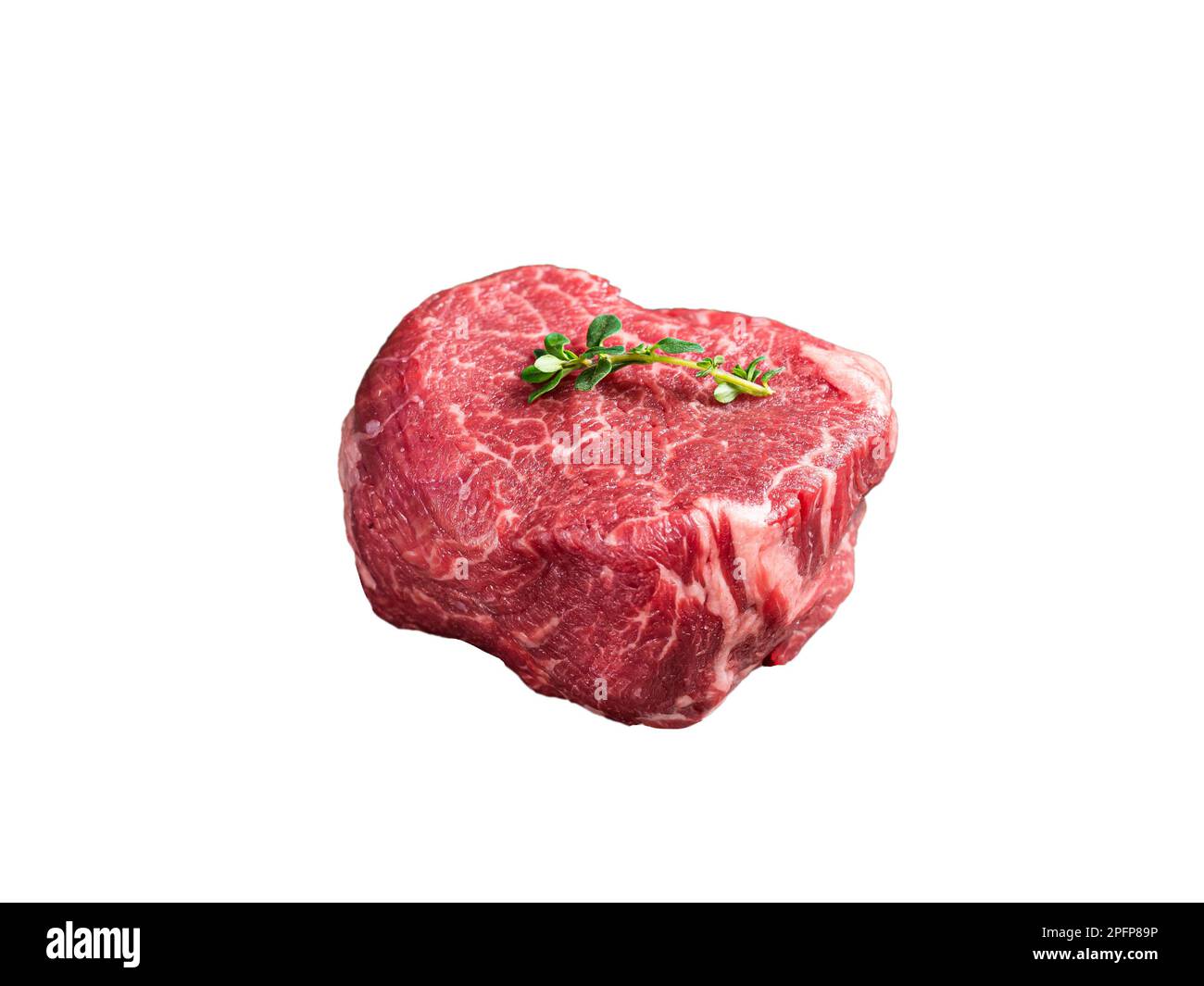 Prime Fillet Mignon Beef steak, Dry aged raw tenderloin meat. Isolated ...