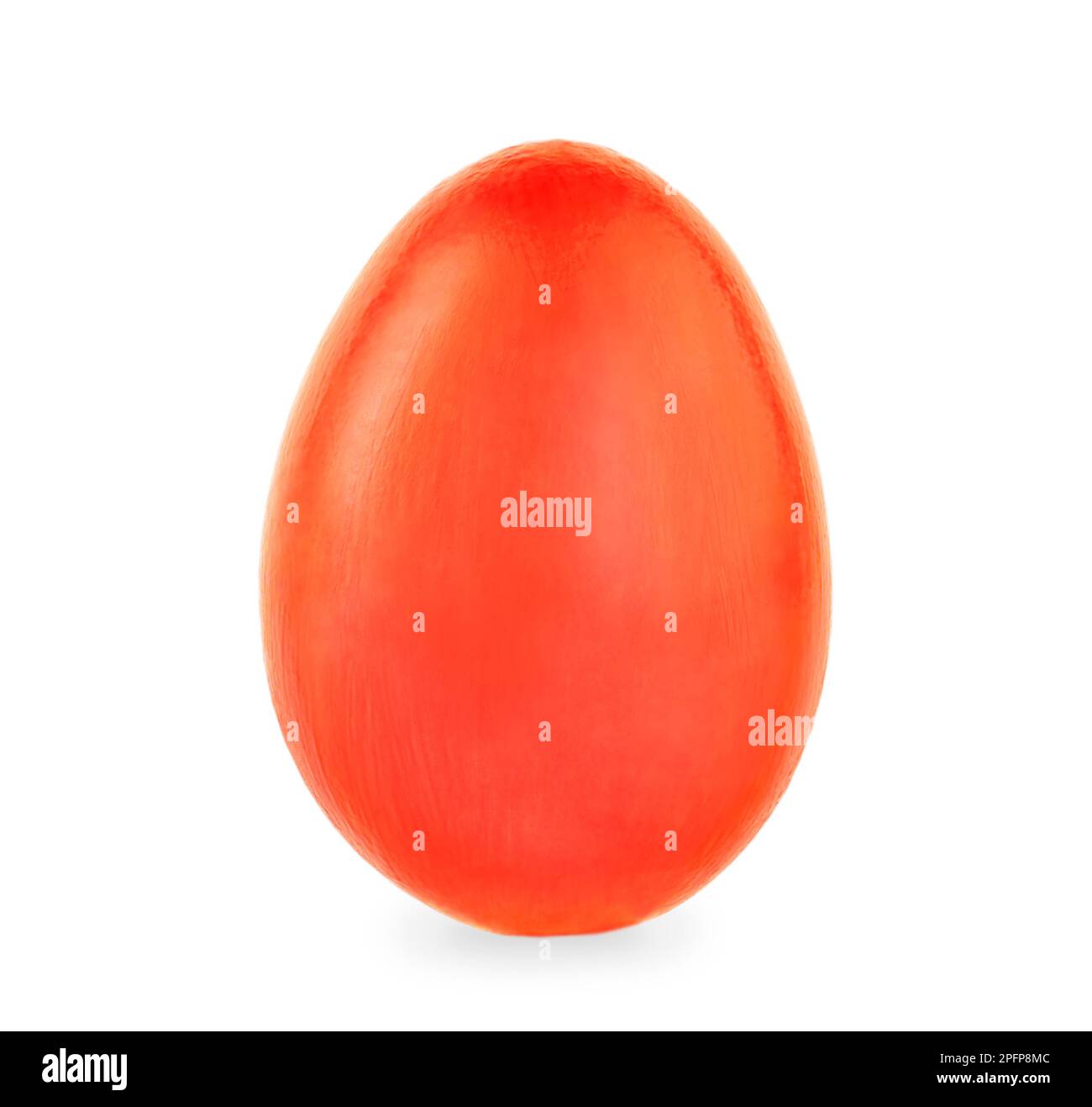 Isolated on white background. Red Easter egg Stock Photo - Alamy