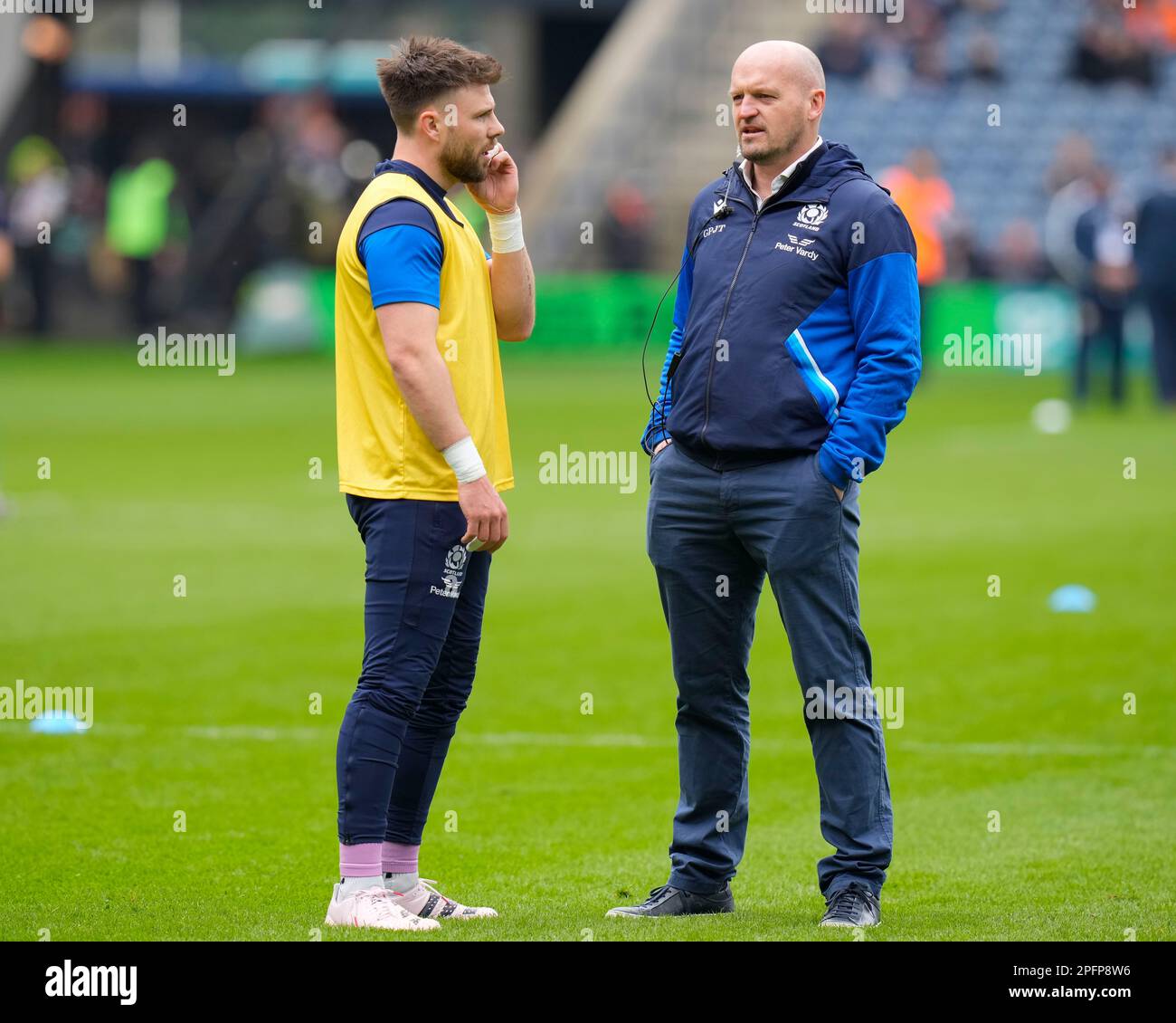 Edinburgh, UK. 18th Mar, 2023. Scotland head coach, Gregor Townsend ...
