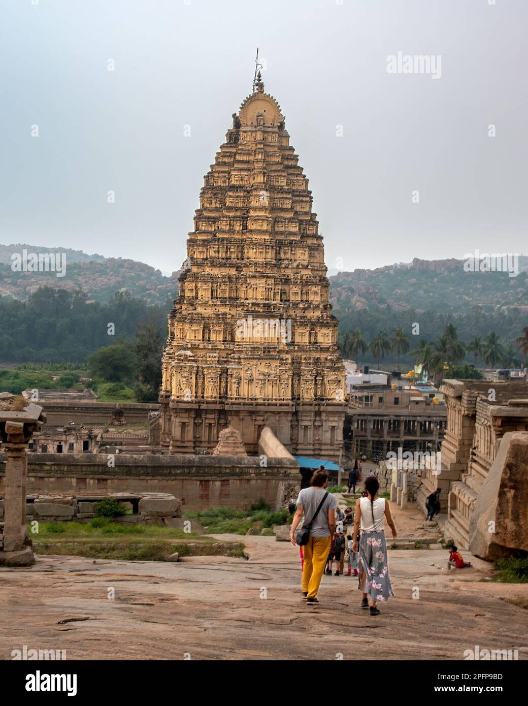 Hampi, Karnataka, India - Nov 2 2022: Virupaksha Temple dedicated to ...