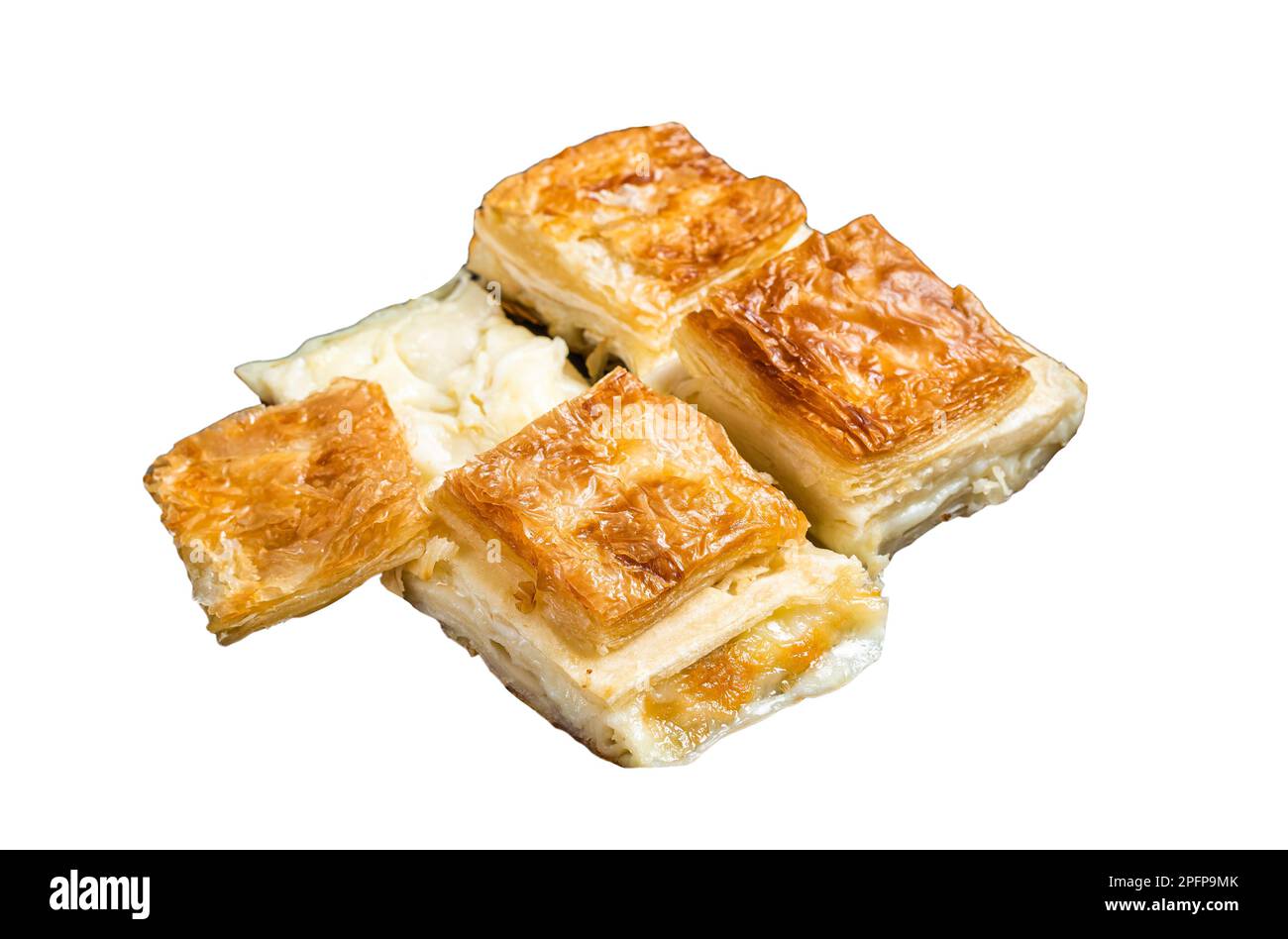 Turkish Su Boregi, Tabla borek or Adana Borek with cheese. Isolated on ...