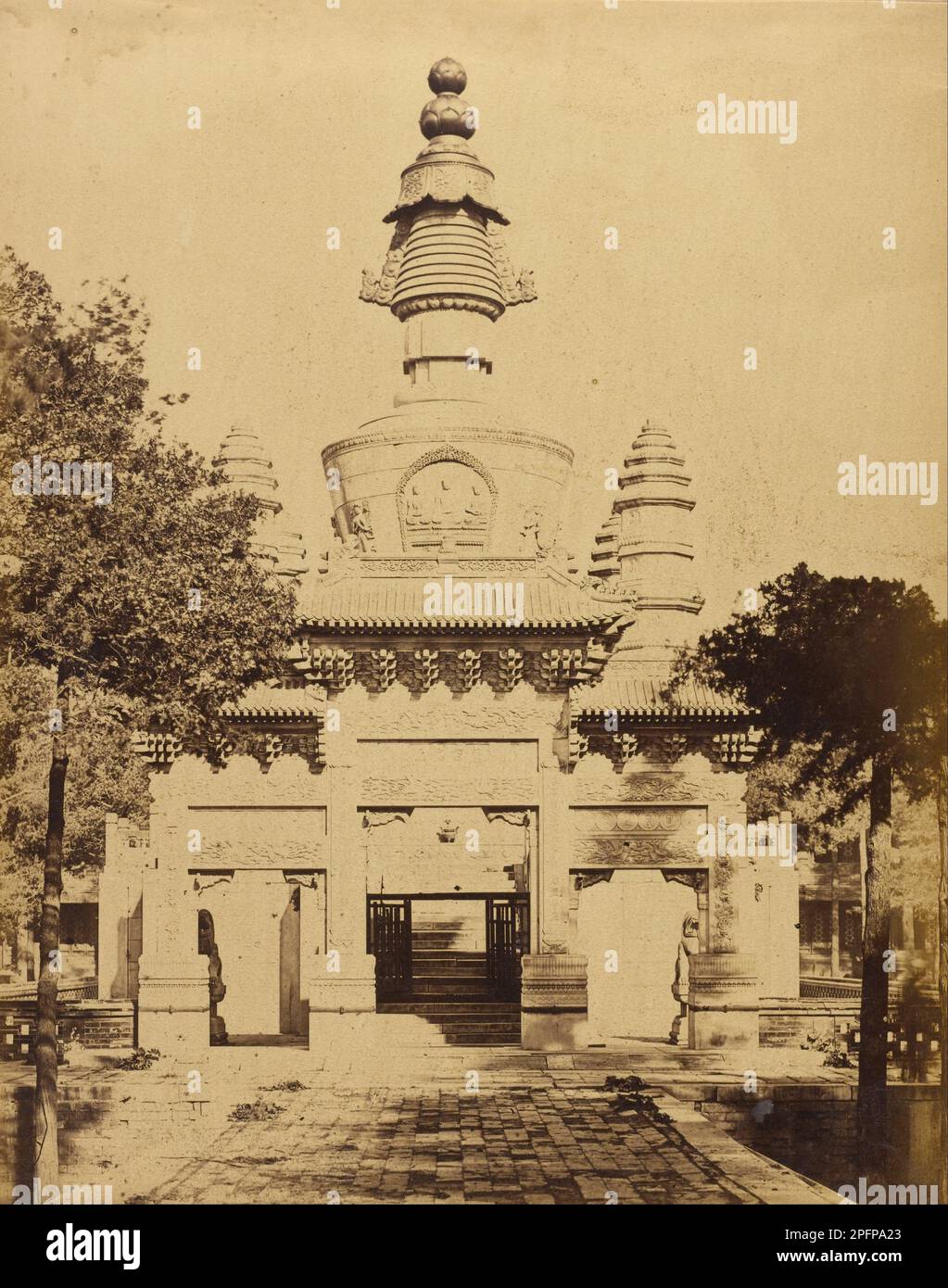 Thibetan Monument in the Lama Temple Near Pekin, October 1860 by Felice ...