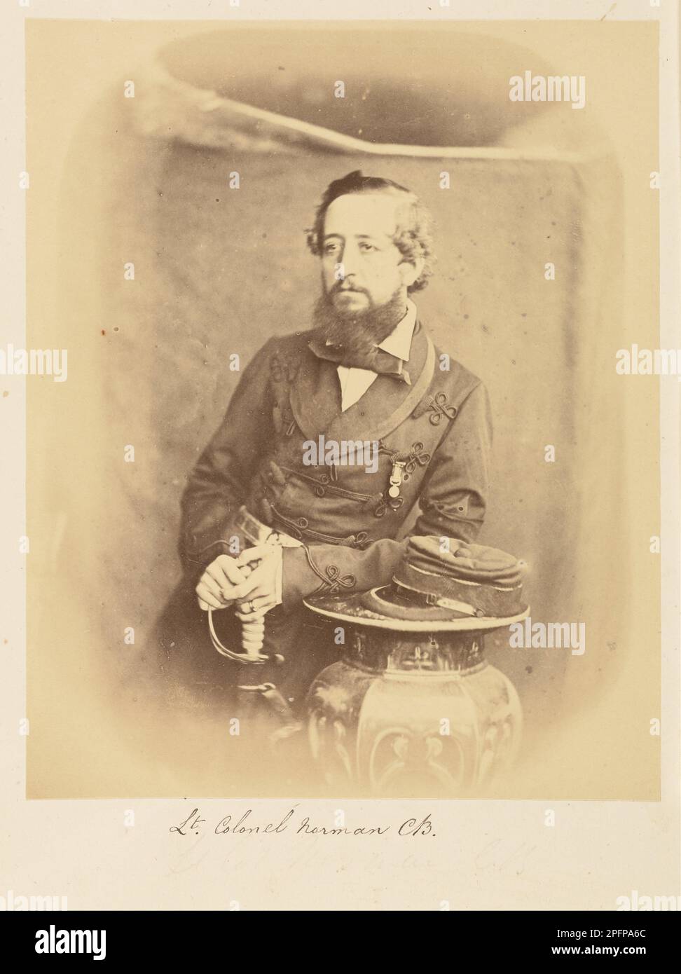 Lieutenant-Colonel Norman, C.B. 1858 - 1859 by Felice Beato Stock Photo ...