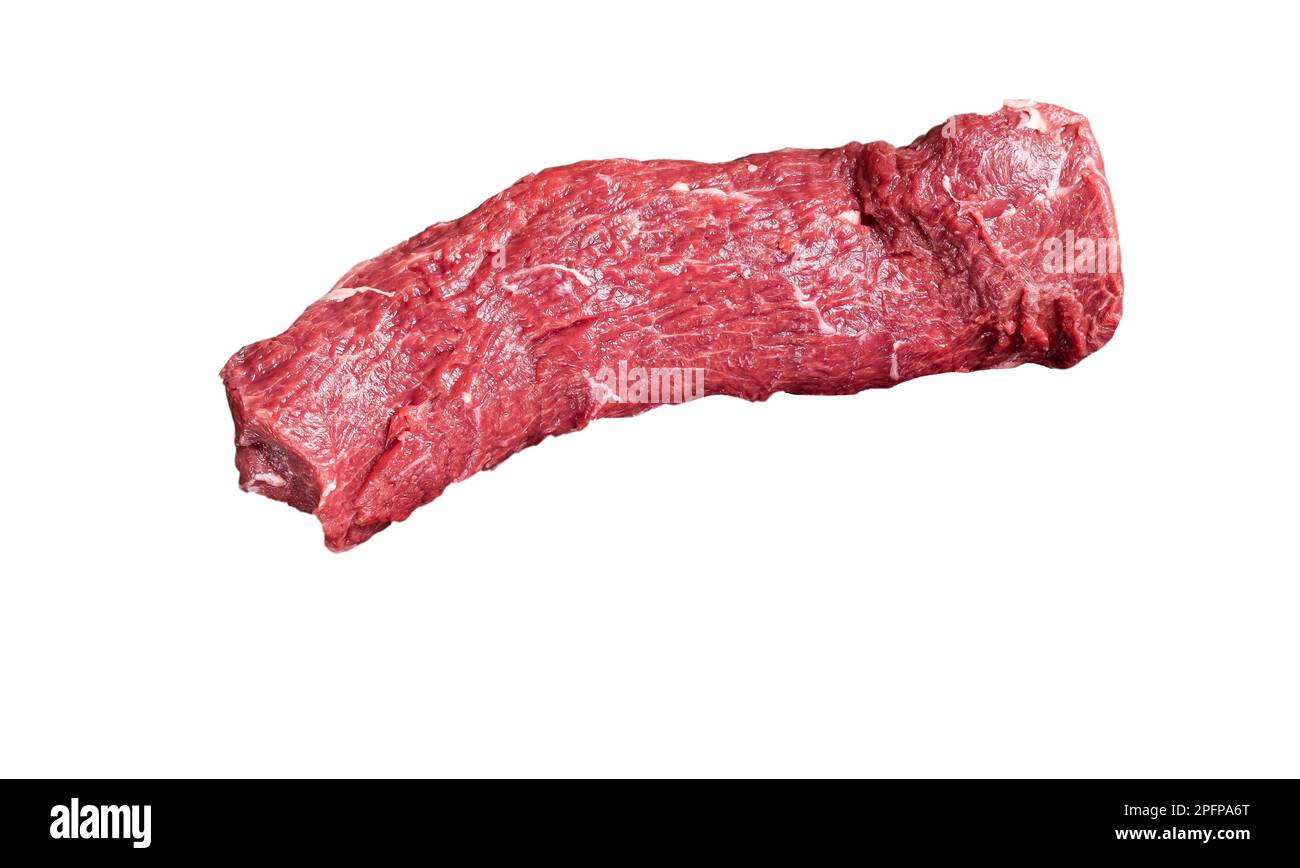 Raw lamb tenderloin Fillet, Mutton Sirloin Meat. Isolated on white ...