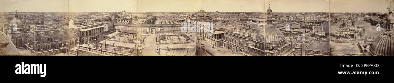 Panorama of Lucknow, Taken from the Great Imambara negative 1858; print ...