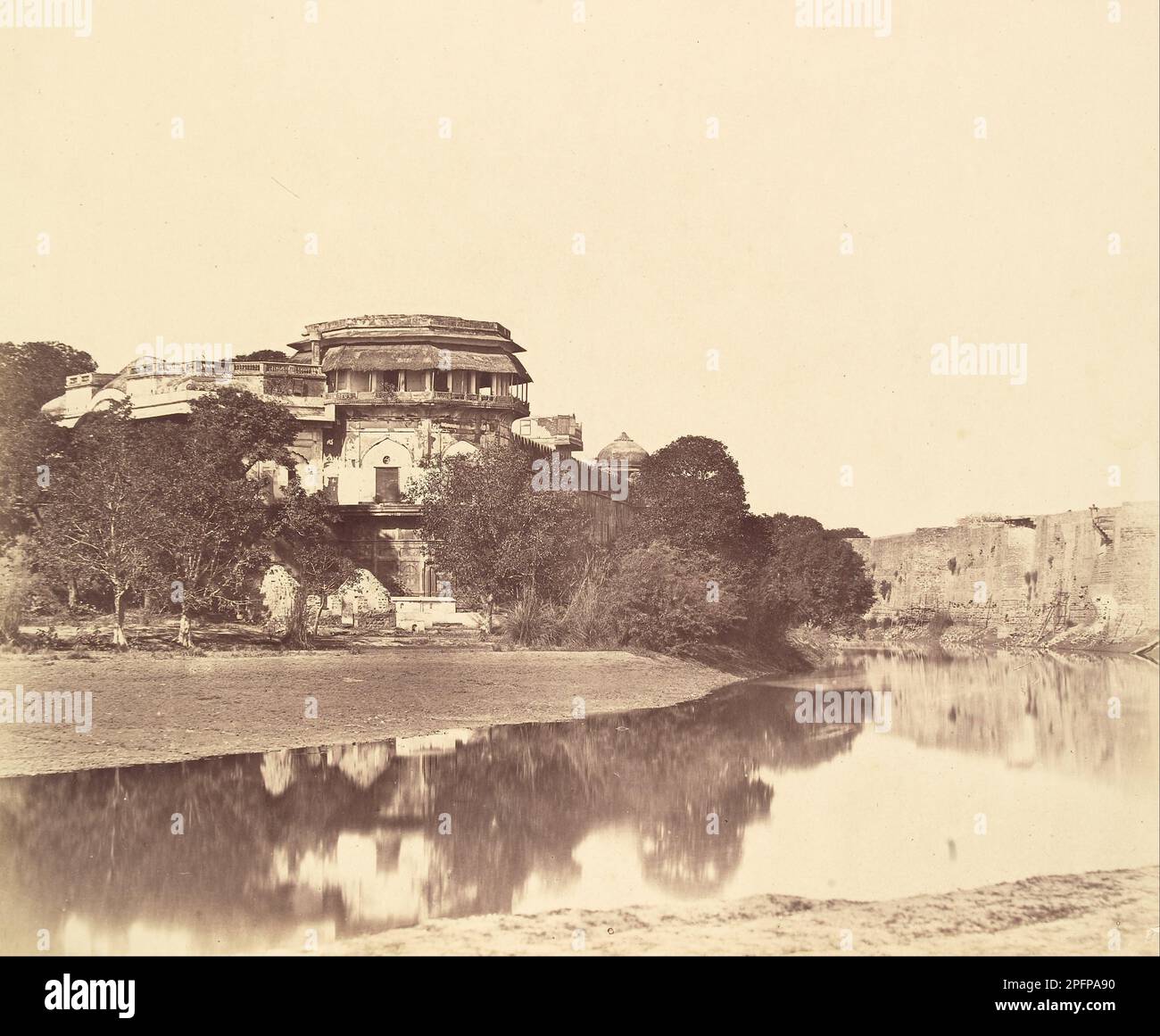 Portion of the Palace and Sulim Ghur 1858 by Felice Beato Stock Photo ...