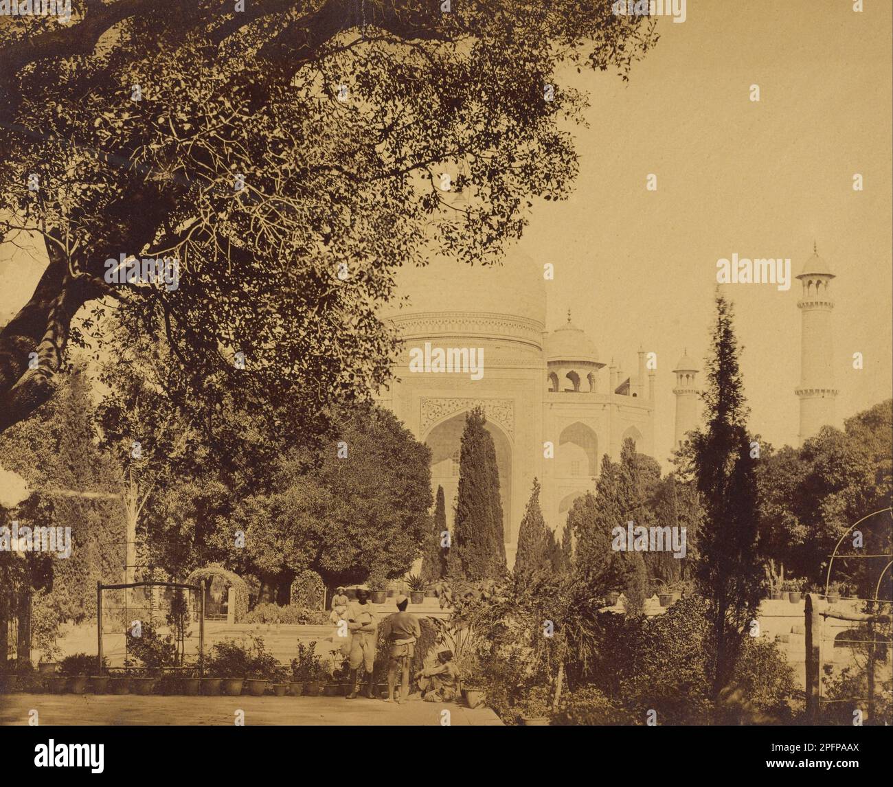 Taj Mahal April 1859 by Felice Beato Stock Photo - Alamy