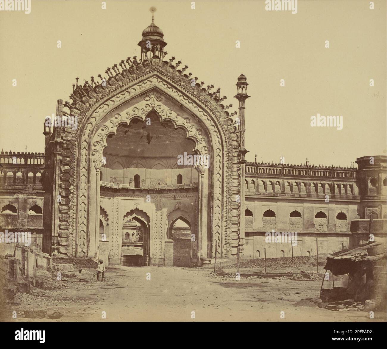 The Rumi Durwaza, or Constantinople Gate April 1858 by Felice Beato ...