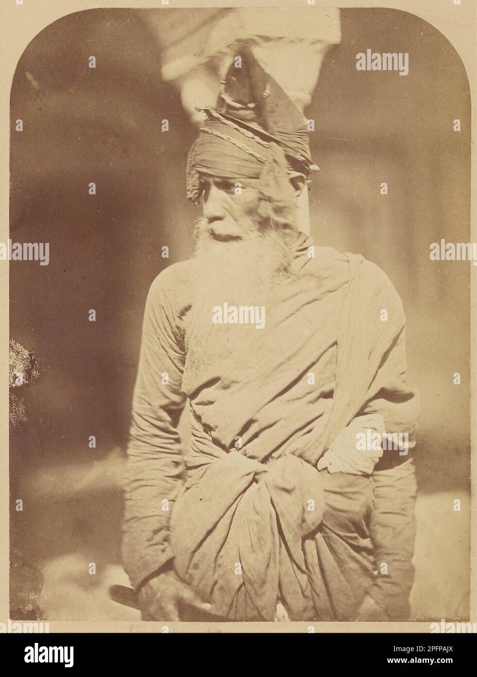 Sikh Akali 1858 by Felice Beato Stock Photo - Alamy