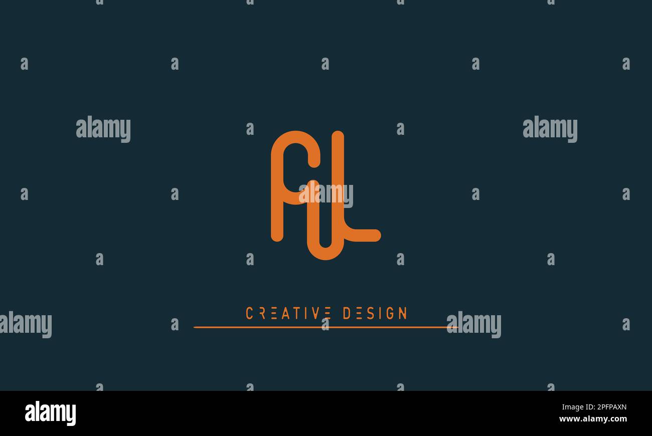 Alphabet letters Initials Monogram logo FL , LF Stock Vector Image & Art - Alamy