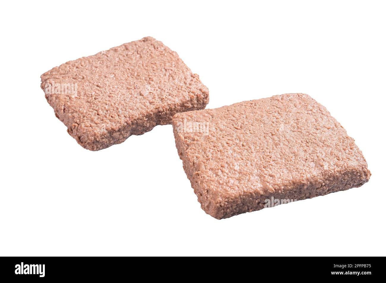 Raw plant based meat, food reduce carbon footprint. Isolated on white ...