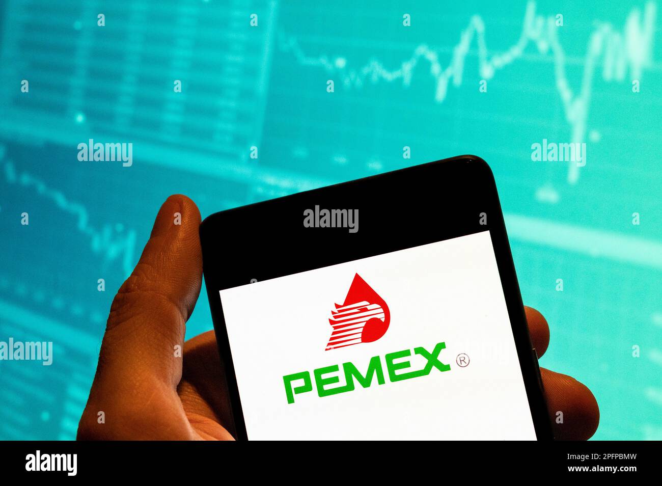 In this photo illustration, the Mexican oil and gas company Petróleos ...