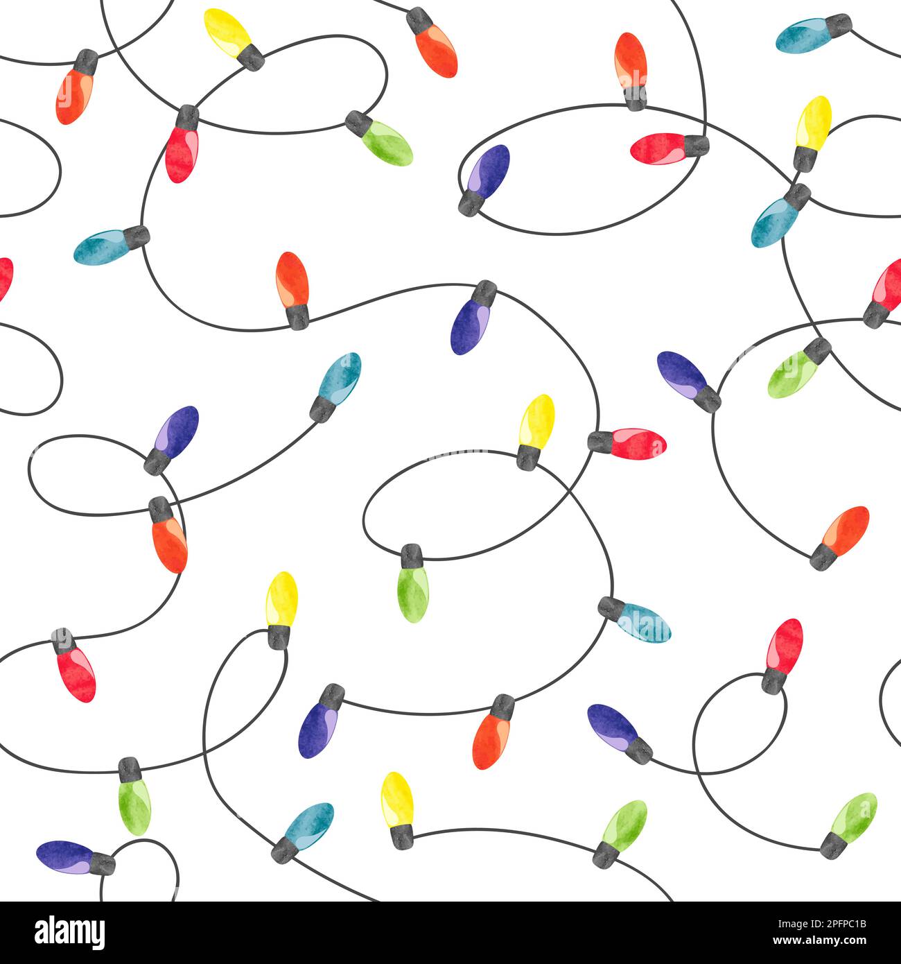 Christmas Lights Background Clipart