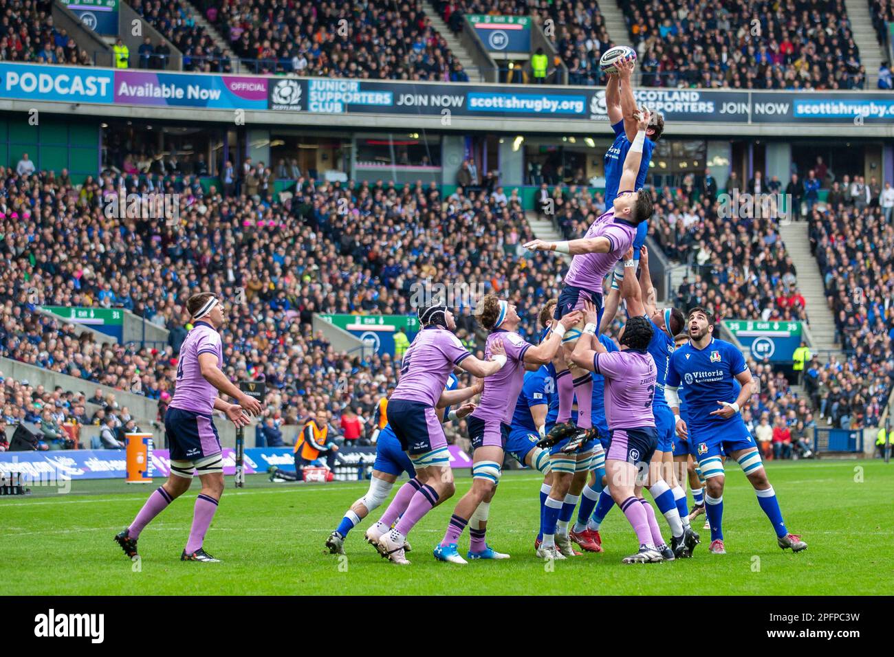 18th March 2023; Murrayfield Stadium, Edinburgh, Scotland: Six Nations ...