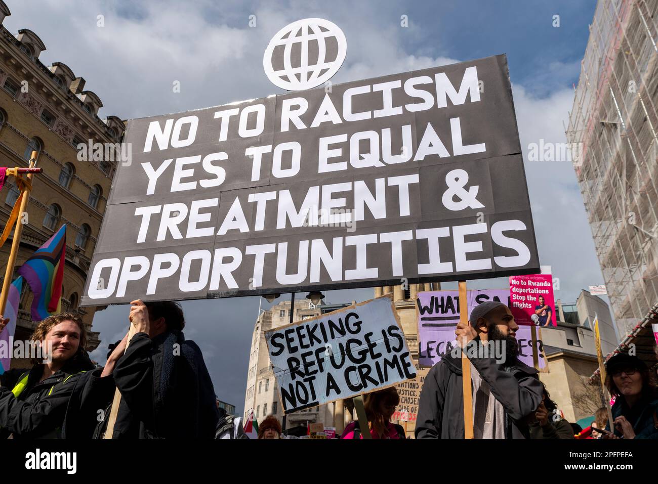 London, UK. 18th Mar, 2023. An international day of action against ...