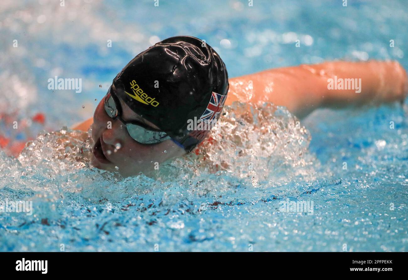 Great Britain's Leah O'Connell in action during the Women's MC 50m ...
