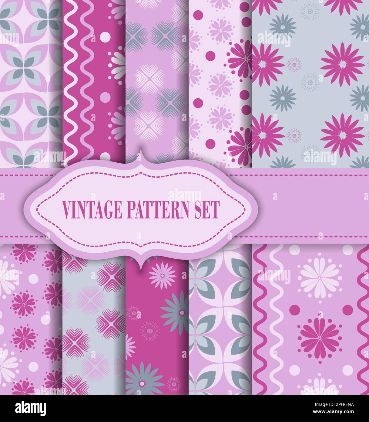 10 different vector seamless patterns tiling . Blue, cyan and white ...