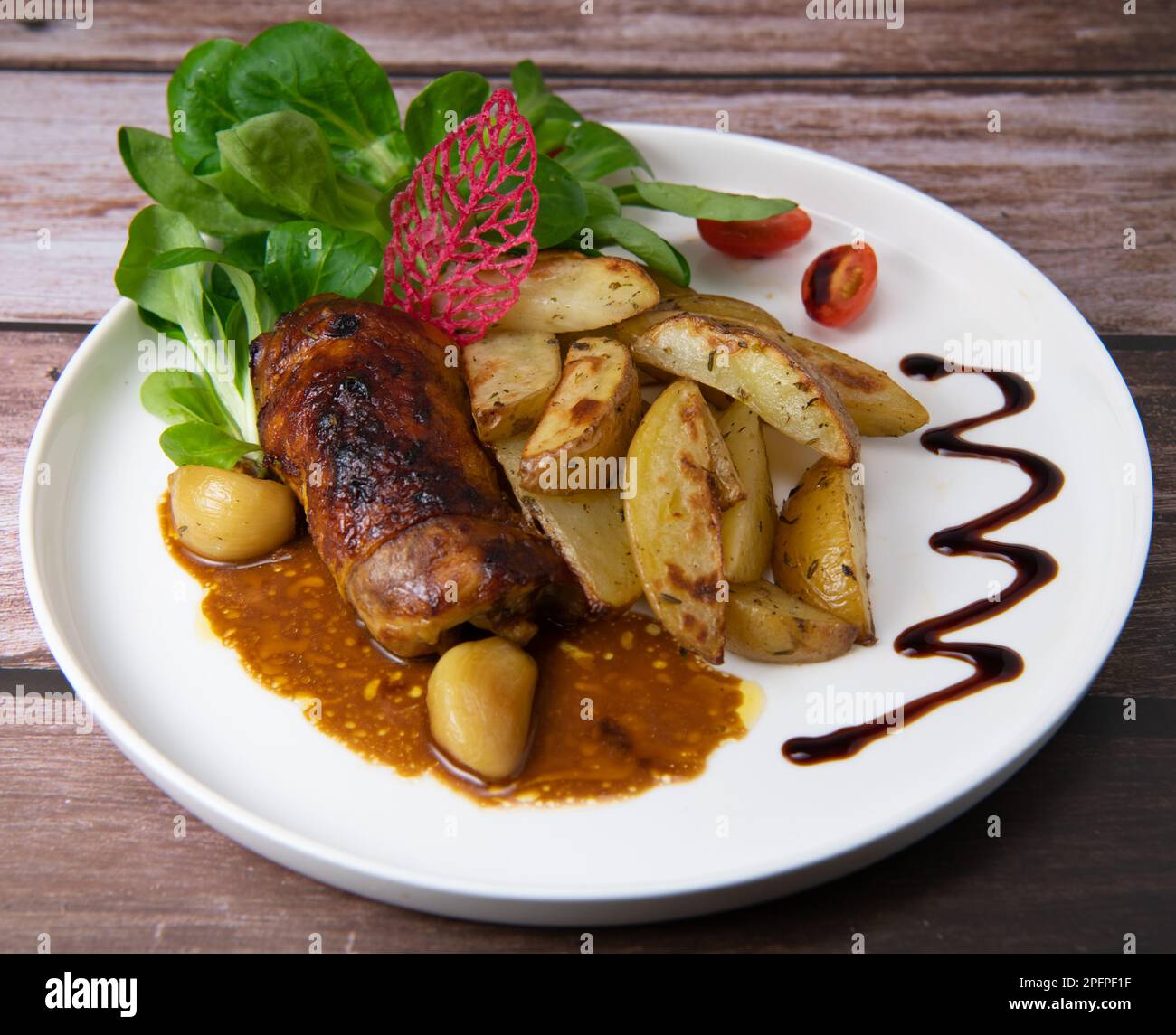 Recipe for boneless rolled chicken leg with potatoes and molasses ...
