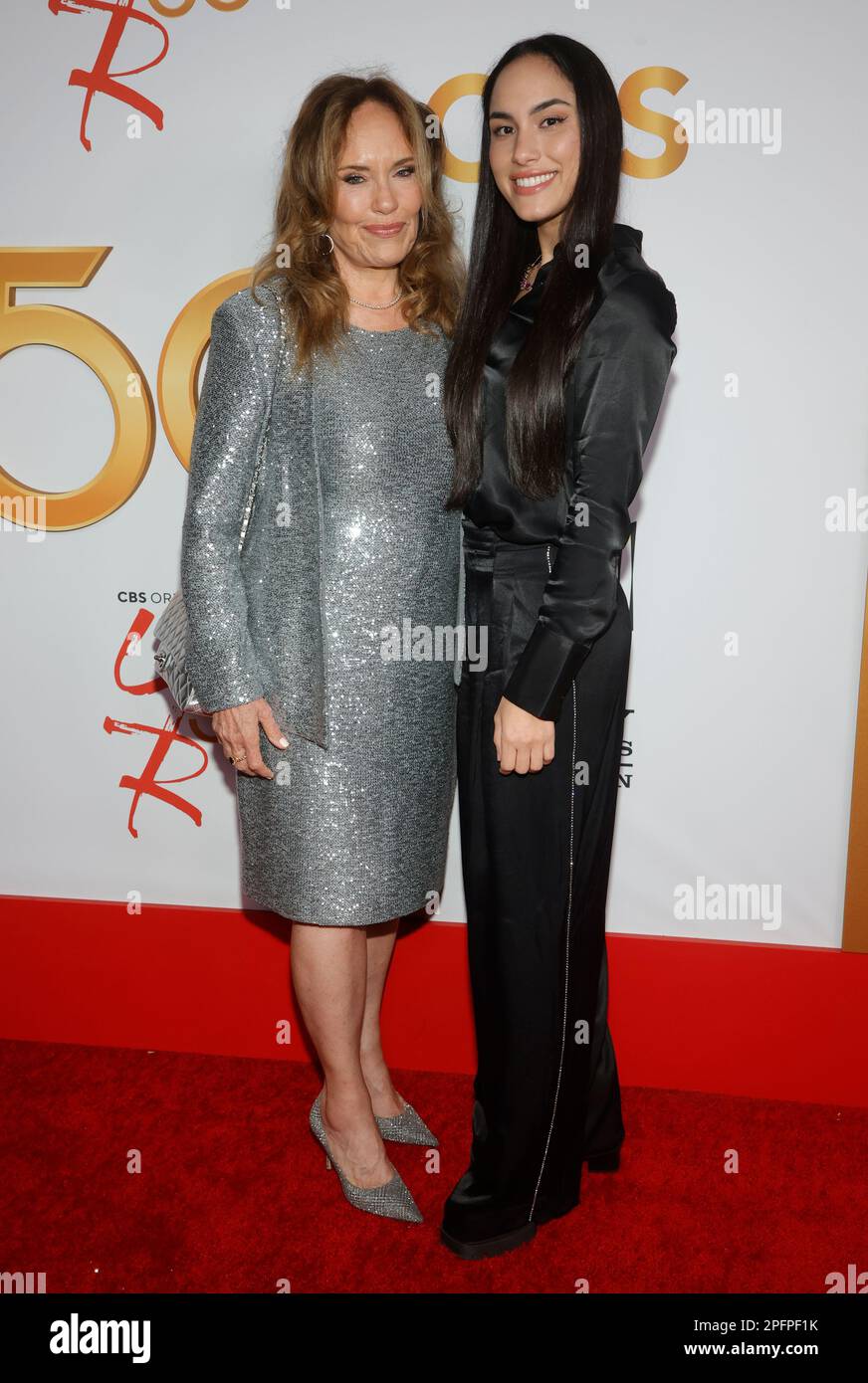 Los Angeles, Ca. 17th Mar, 2023. Catherine Bach, Sophia Isabella Lopez ...