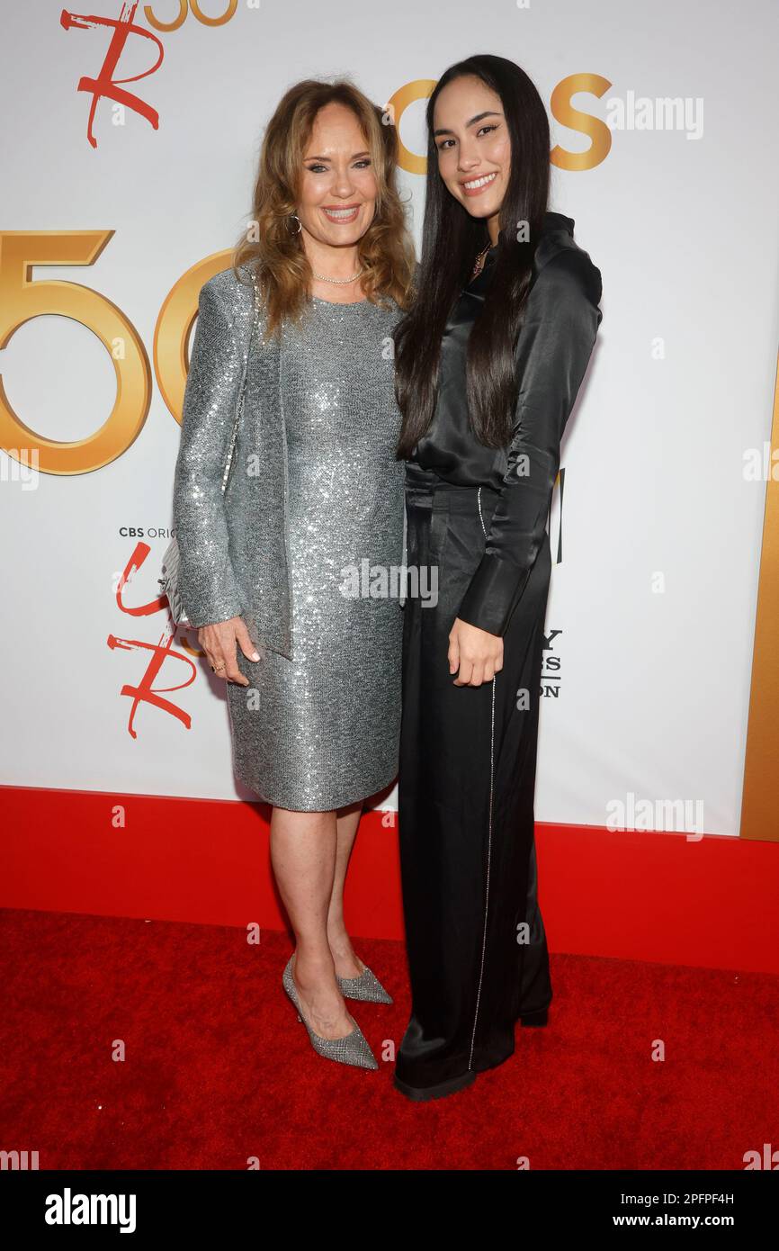 Los Angeles, Ca. 17th Mar, 2023. Catherine Bach, Sophia Isabella Lopez ...