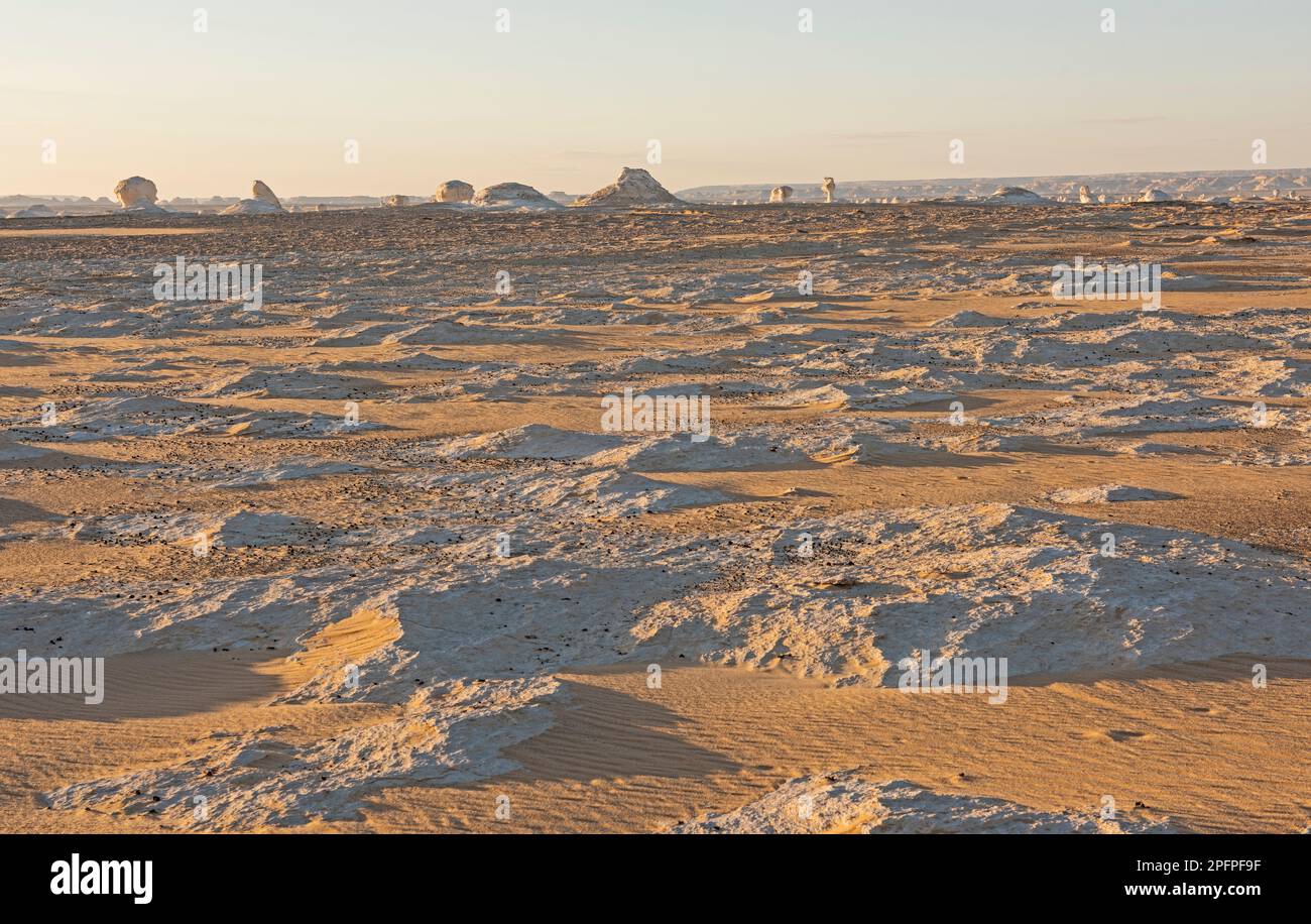 Landscape scenic view of desolate barren western desert in Panoramic ...