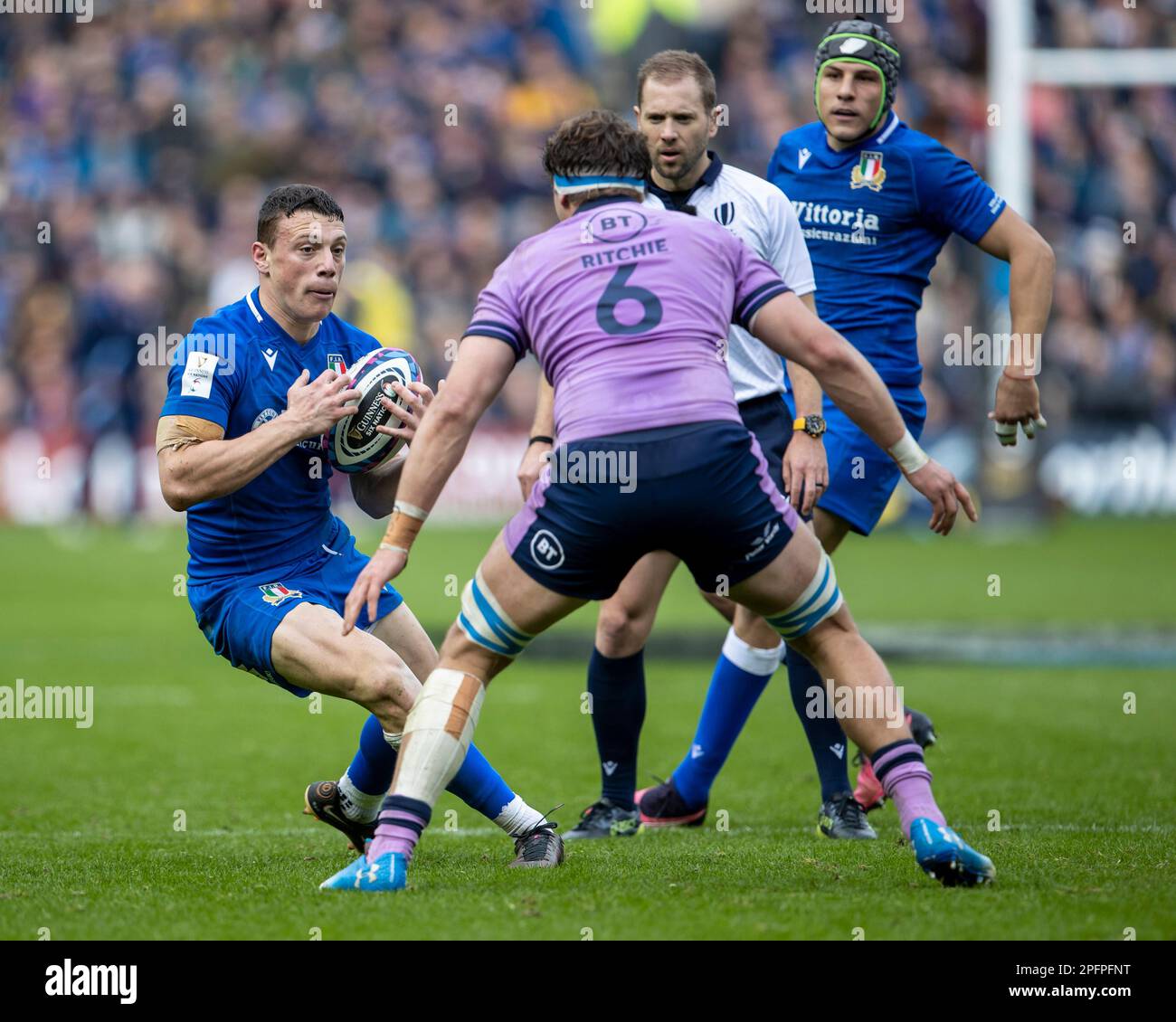 Edinburgh, UK. 18th Mar, 2023. 18th March 2023; Murrayfield Stadium ...