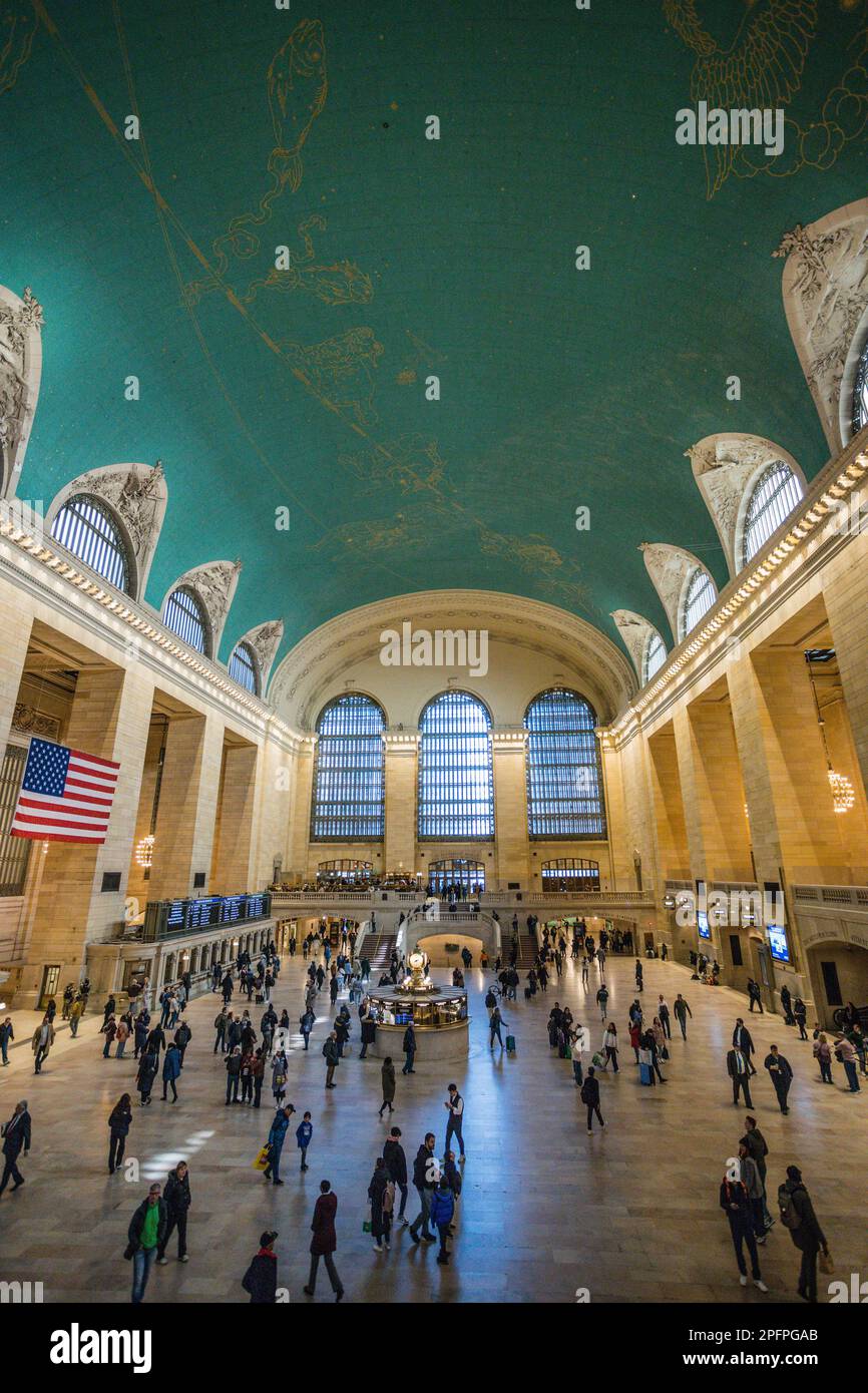 View of Grand Central Terminal Station in New York. Grand Central ...