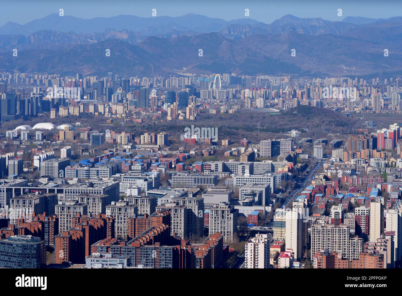 BEIJING, CHINA - MARCH 18, 2023 - The cItyscape of Beijing is seen from ...