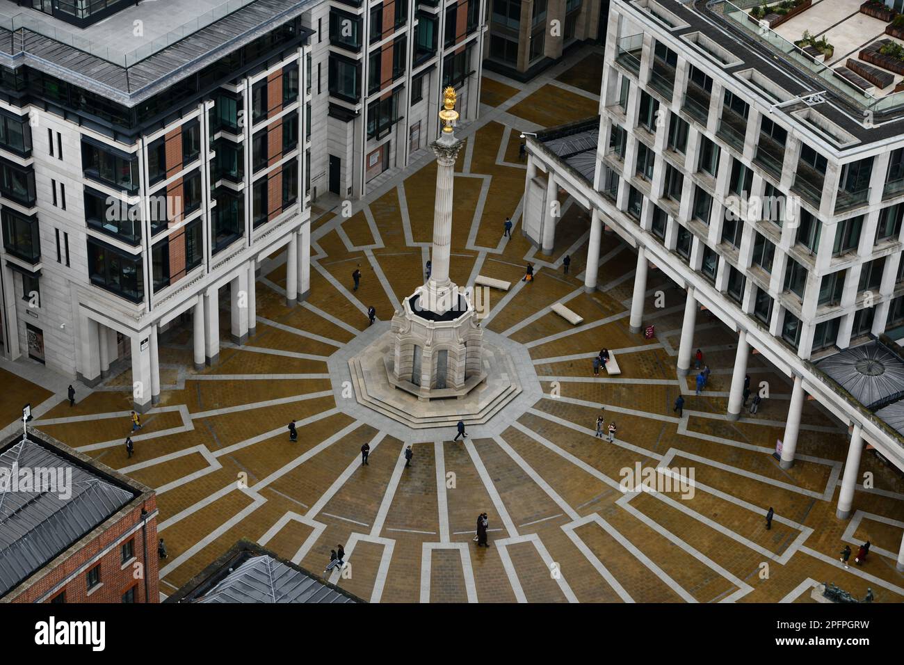 Aerial view of Paternoster Square, London 2023 Stock Photo - Alamy